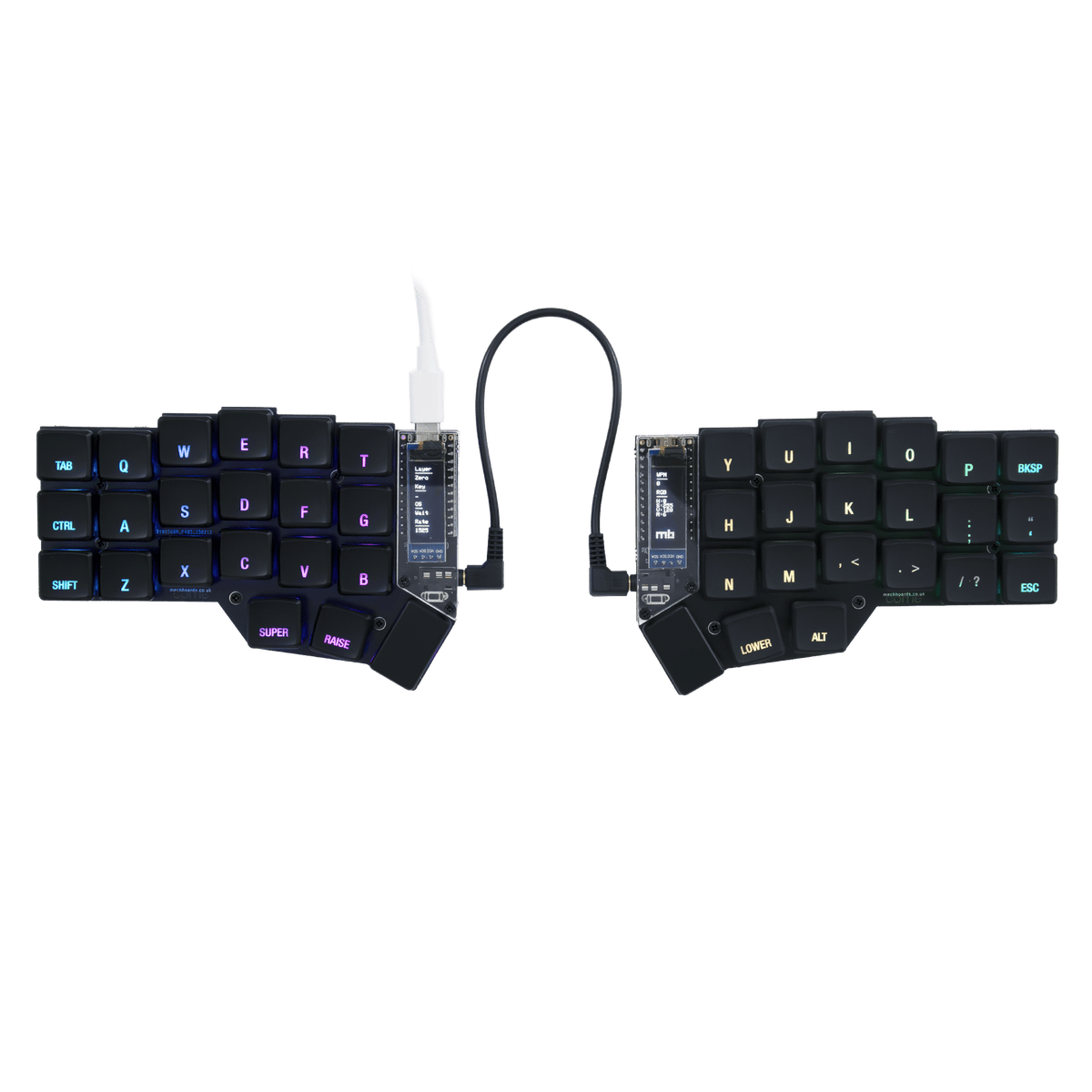 Split Choc Shinethrough Keycaps - Mechboards